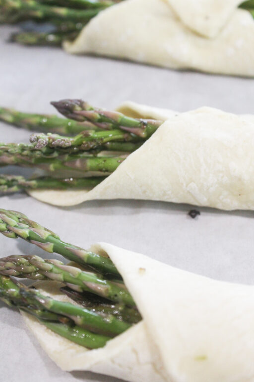 Asparagus Puff Pastry Wraps with Hot Honey - Tiny Red Kitchen