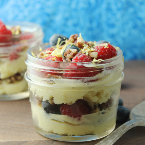 Lemon Berry Cheesecake Parfaits - Tiny Red Kitchen